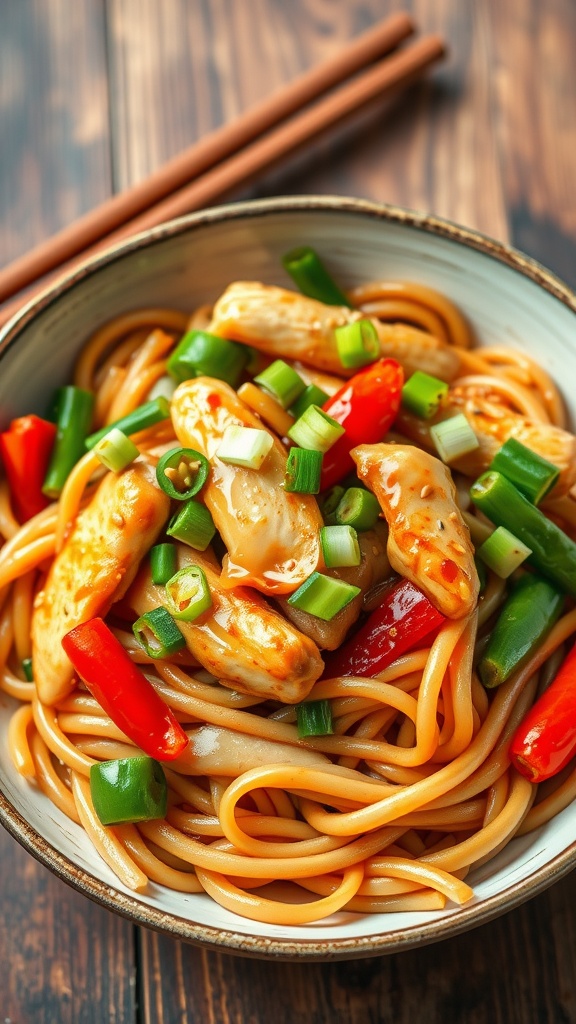 Delicious Chicken Udon Noodle Stir-Fry Recipe